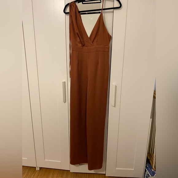 Lulus | Pants & Jumpsuits | Rust Colored Wide Leg Jump Suit | Poshmark